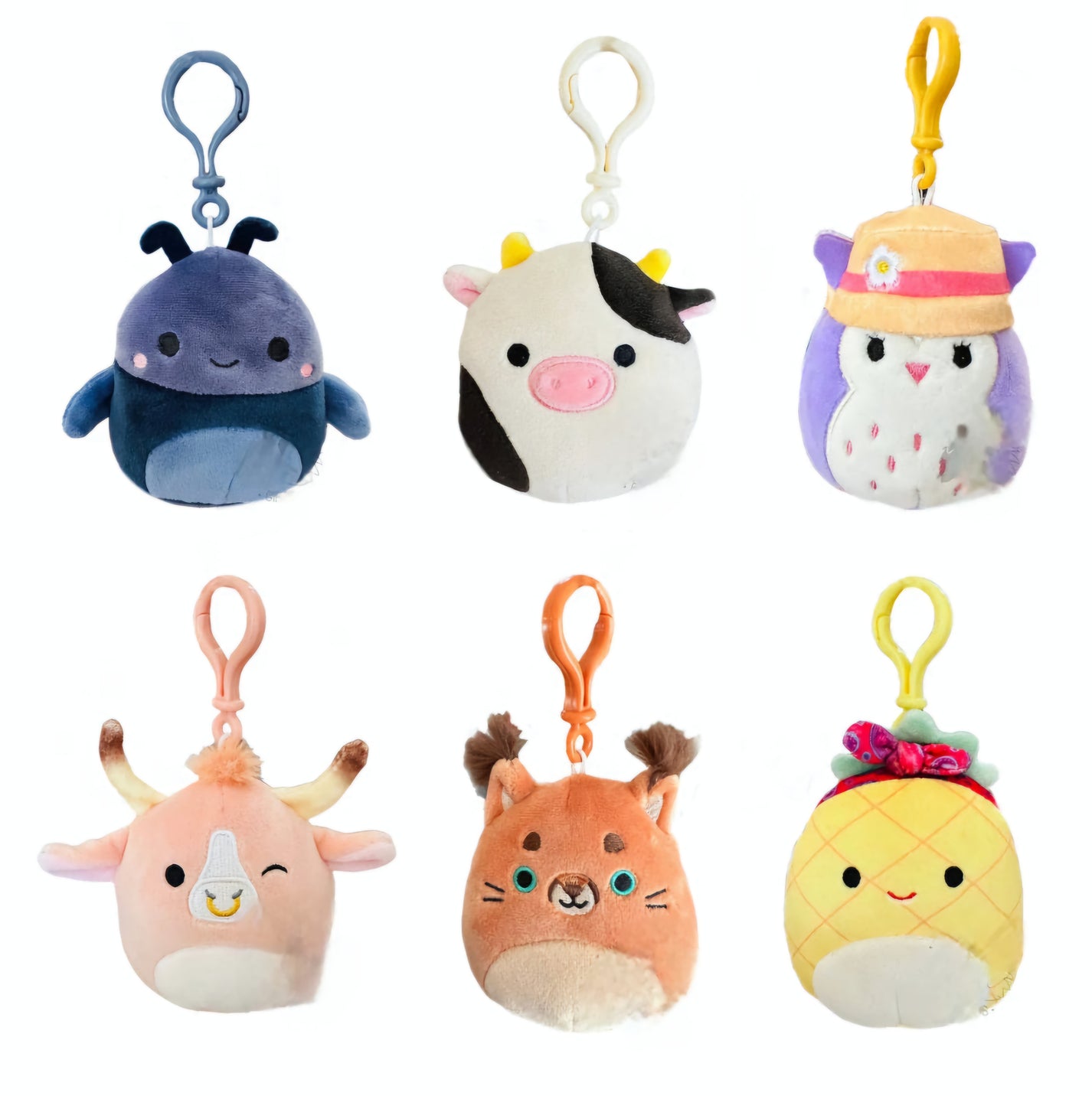 Original Squishmallow 3.5 inch Clip On - Everyday Animals Collection ...